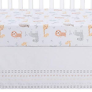 Trend Lab Crayon Jungle 3 Piece Crib Bedding Set, Can Be Used As A Blanket Or A Playmat for Tummy Time, Includes Quilt, Fitted Crib Sheet and Skirt