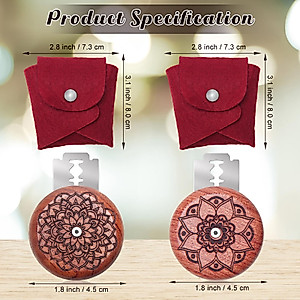 Windspeed 2+20 Pcs Wooden Bread scoring Scoring, Best Bread Lame Cutter For Sourdough Bread Lame Fancy Bread Lame Dough Scoring Tool Include 10 Razor Blades and Felt Pouch