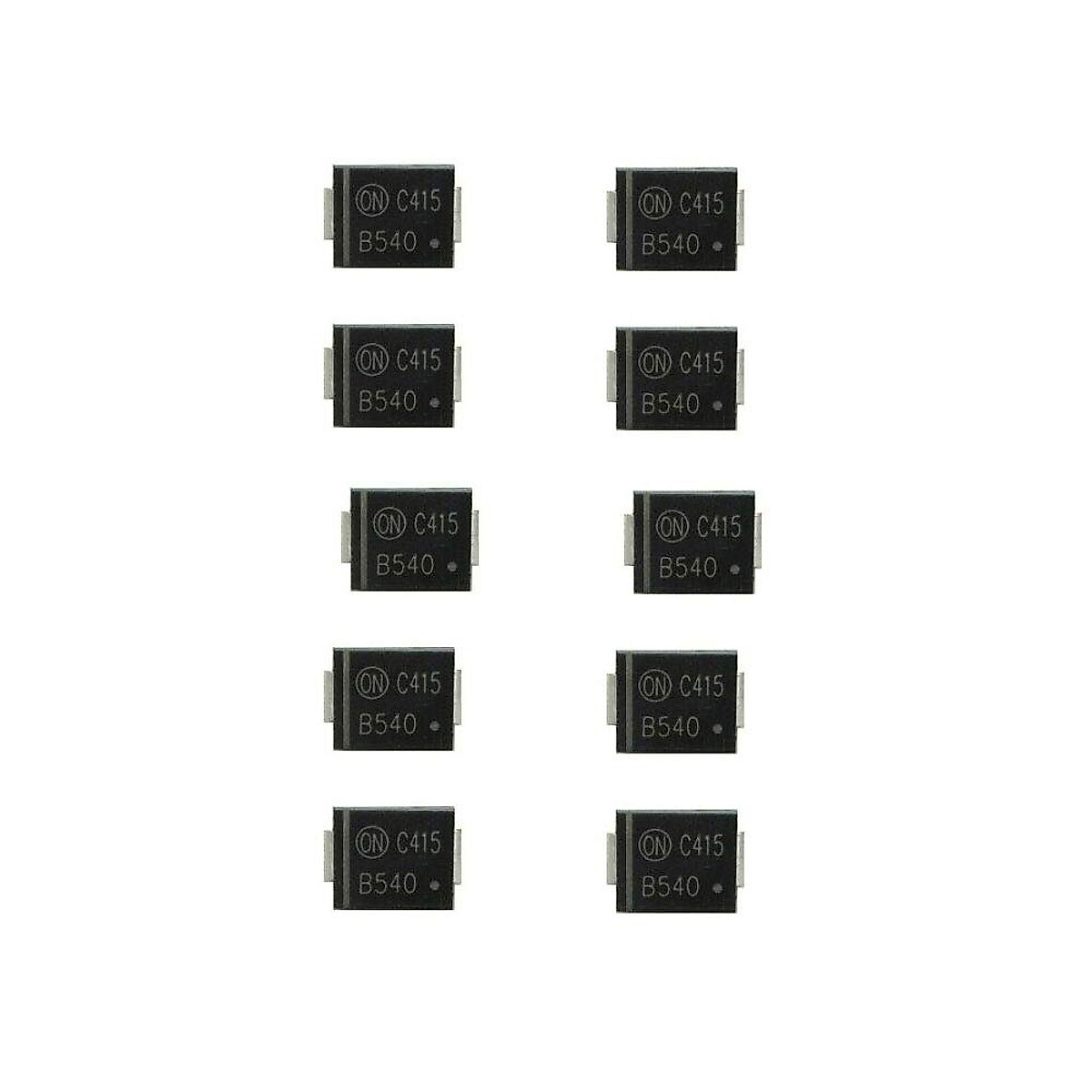 10PCS MBRS540T3G Schottky Diode ON Semiconductor, 40V 5A SMD