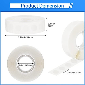 OWill Decorations DIY Scrapbooking 3000PCS Clear Glue Points, Removable Balloon Sticky Points Double Sided dots Tape, Extra Strong Sticky for Crafting Wedding Christmas Birthday Party