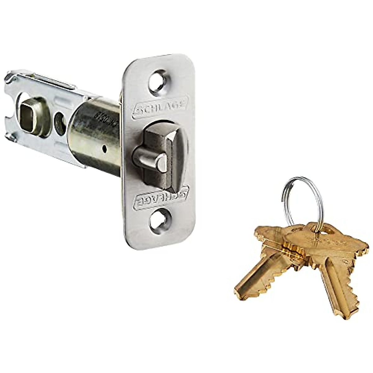 Dexter by Schlage J54SOL619 Solstice Keyed Entry Lever, Satin Nickel
