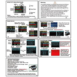 AVHzY USB Power Meter USB 3.1 Tester Digital Multimeter Current Tester Voltage Detector Lua Interpreter Integrated DC 26V 6A PD 2.0/3.0 QC 2.0/3.0/4.0 pps Trigge