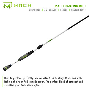 Lew's Mach 7'3" -1 Medium/Heavy IM7 Crankback Casting Rod
