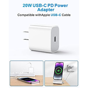 Magnetic Wireless Charger, Mag-Safe Charger Stand with 20W USB C PD Adapter, Mag-Safe Charging Station Compatible with iPhone 14/13/12 Series, Fast Wireless Charging Pad with Phone Stand