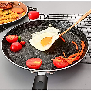 Mokpi Nonstick Skillet Crepe Pan Omelet Pan Pancake Fry Pan Kitchen or Camping Cookware (10-Inch, Black)