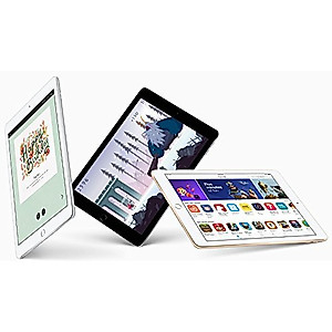 Apple iPad with WiFi, 32GB, Silver (2017 Model) (Renewed)