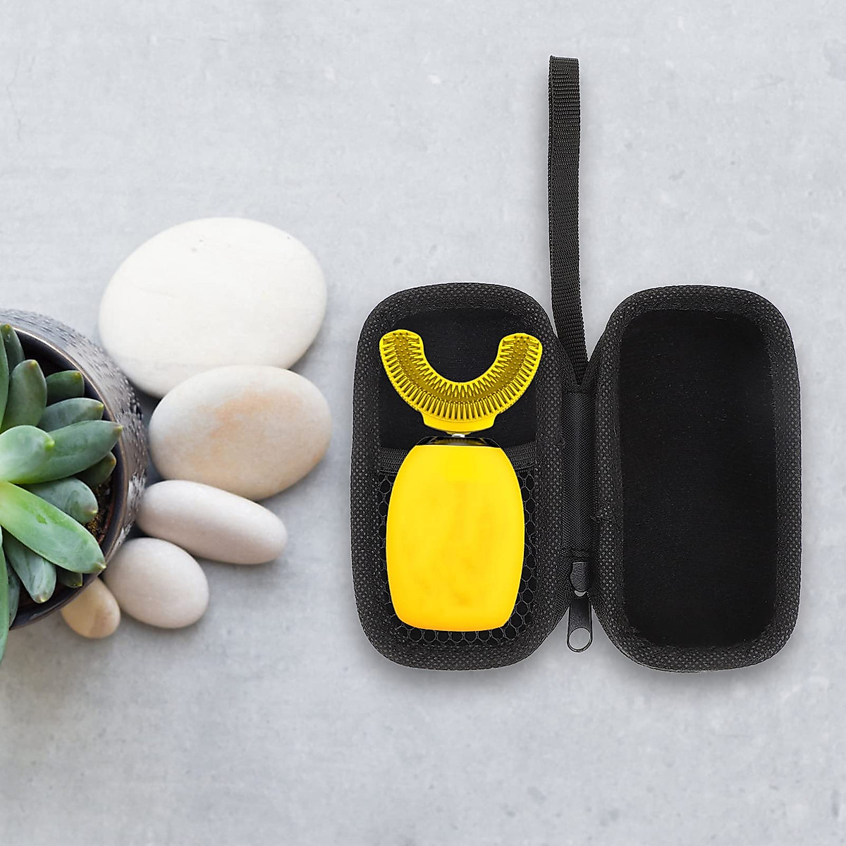 DOITOOL Toothbrush Carry Case Pouch U Shaped Toothbrush Bag Travel Kids Toothbrush Holder Compatible for ASHMORE AS- TB05