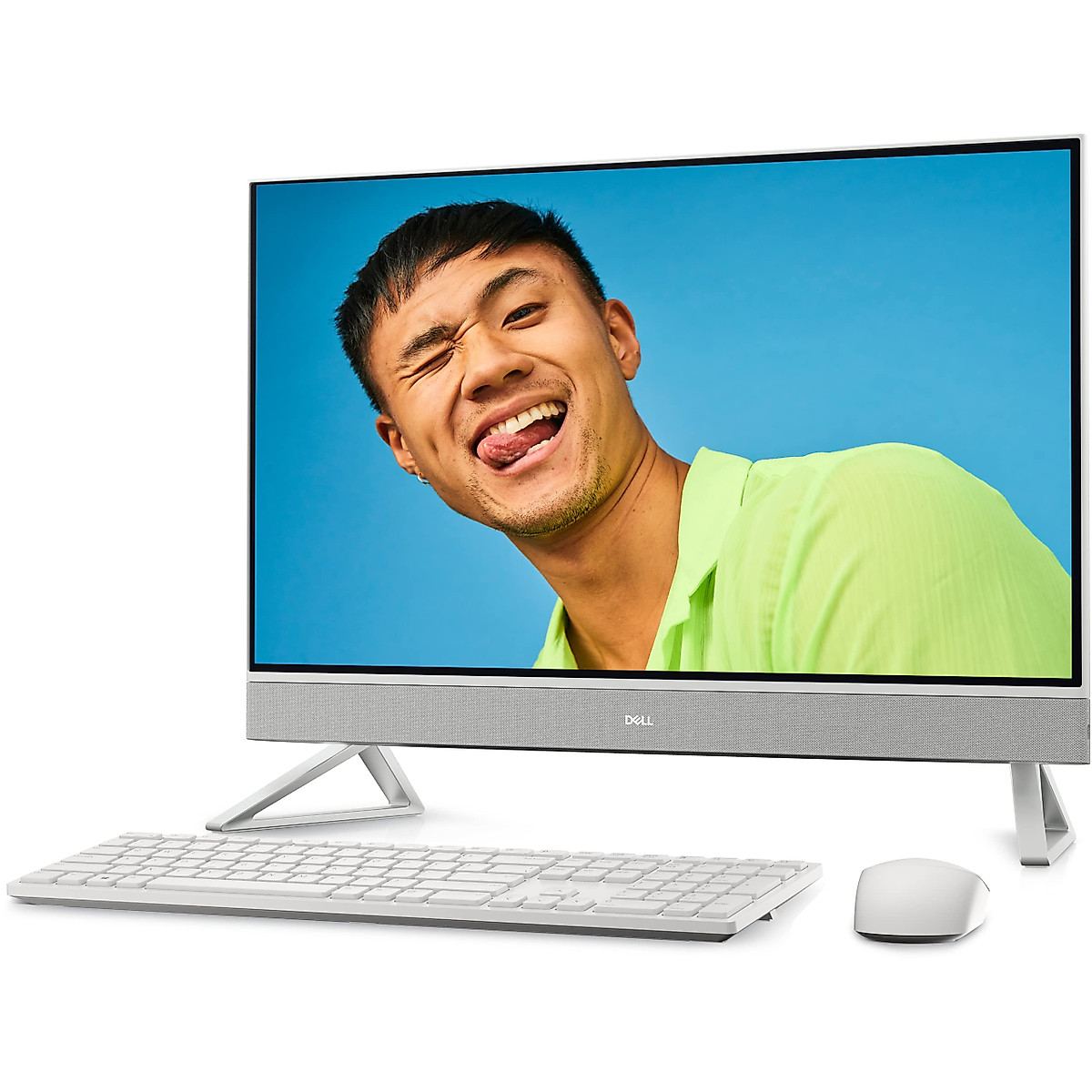 Dell 2022 Inspiron 7710 27-inch FHD Touchscreen All-in-One Desktop 10-Core 12th Intel i7-1255U GeForce MX550 Graphics 32GB DDR4 1TB NVMe SSD + 1TB HDD WiFi 6E Bluetooth RJ45 LAN Windows 10 Pro