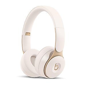 Beats Solo Pro Wireless Noise Cancelling On-Ear Headphones - Apple H1 Headphone Chip, Class 1 Bluetooth, 22 Hours of Listening Time, Built-in Microphone - Ivory