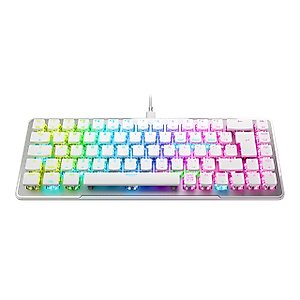 ROCCAT Vulcan II Mini JP ISO Gaming Keyboard, Wired White/White, Optical, Linear Mini (65%), RGB, Windows 7 or Later