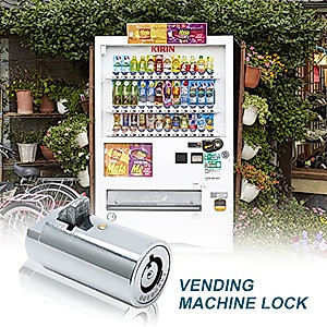 Kemcatui 5PCS Vending Machine Lock, Soda Machine Locks with Keyed Alike, Candy Vending Machine Lock Snack Machine Lock Tubular Keyway