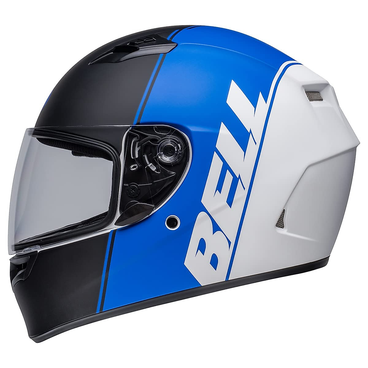 Bell Qualifier Full-Face Motorcycle Helmet (Ascent Matte Black/Blue/White - Small)