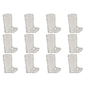 Fun Express Fun Express Plastic Mini Boot Glasses, Bachelorette Party, Cowbow and Cowgirl Birthday Supplies, 12 Pieces