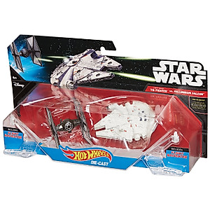 Hot Wheels Star Wars: The Force Awakens First Order TIE Fighter vs. Millennium Falcon Starship 2-Pack