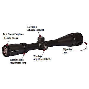Vortex Optics Crossfire II 2-7x32 Second Focal Plane, 1-inch Tube Riflescope - Dead-Hold BDC Reticle
