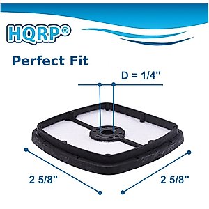 HQRP 2 Filters compatible with Echo HC-150 HC-200 HC-1500 HC-2000 HC-3020 GT-200 GT-1100 GT-2000 TSI-21 TT-24 HCS-4020 SCH265 SHC-210 SHC-225 SHC-265 SHC-1700 SHC-2100 LHS3050 LHS4050 LST2100 Trimmer