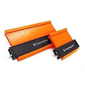 The Super Gauge Shape and Outline Tool For Flooring- Contour Gauge 10"& 5" Adjustable Widen Set- Shape Duplicator Profile Gauge with Lock- Woodworking Templates, Construction Tool (Allen Wrench Style)