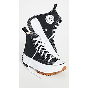 Converse Run Star Hike Hi Sneakers, Black/White/Gum, 7.5 US Women/6 US Men