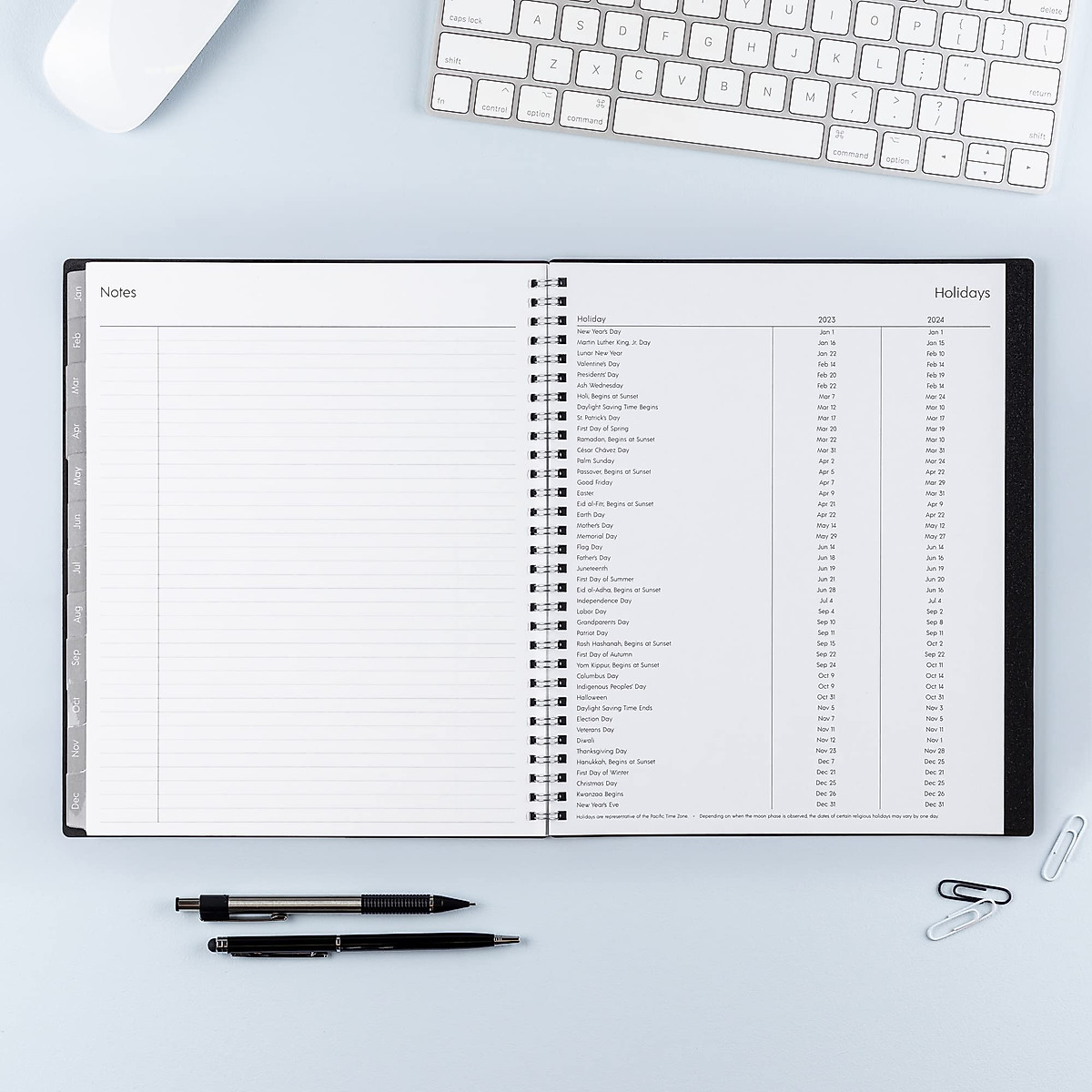 Blue Sky 2023 Monthly Planner, January - December, 8" x 10", Flexible Cover, Wirebound, Enterprise (142096)