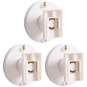 DOITOOL ser of 3 Wall- mounted Socket Self Adhesive Power Strip Holder Power Cord Socket Holders socket wall hanging stand Holder Rotating Wall