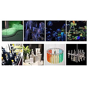 Fielect Green Twisted Line Acrylic Round Rod Standard Plexiglas Tolerance Lightweight for DIY 10mm Diameter 250mm Height 2Pcs