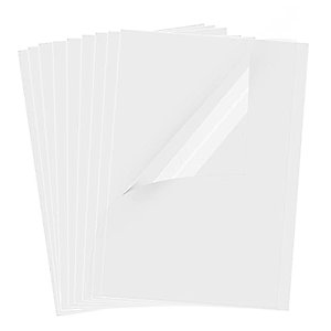 30 Sheets Transparency Film Paper, 8.5x11 Inches Transparent Film for Ink Jet Printer, 100% Transparencies Printing Transparent Film Sheets for Overhead Projector, Silk Screen Printing