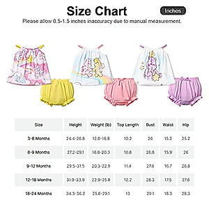 PATPAT Care Bears Baby Girl 2pcs Outfit Bear Print Cami Top and Solid Cotton Shorts Set Toddler Girl Cute Clothes Yellow 12-18 Months