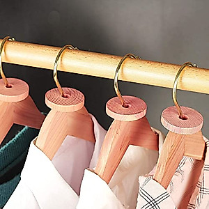 Fresh Your World 30 Pk 2" Cedar Rings for Hangers, Cedar Blocks for Clothes Storage and Drawers