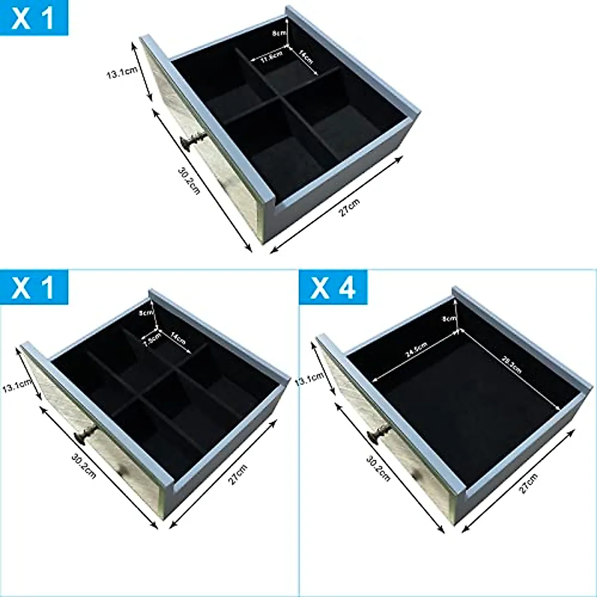 Bedroom Living Room Vertical Filing Cabinet, 6 Drawers,Jewelry Armoire With Silver Mirrored, & 16 Necklace Hooks, 2 Side Swing Doors