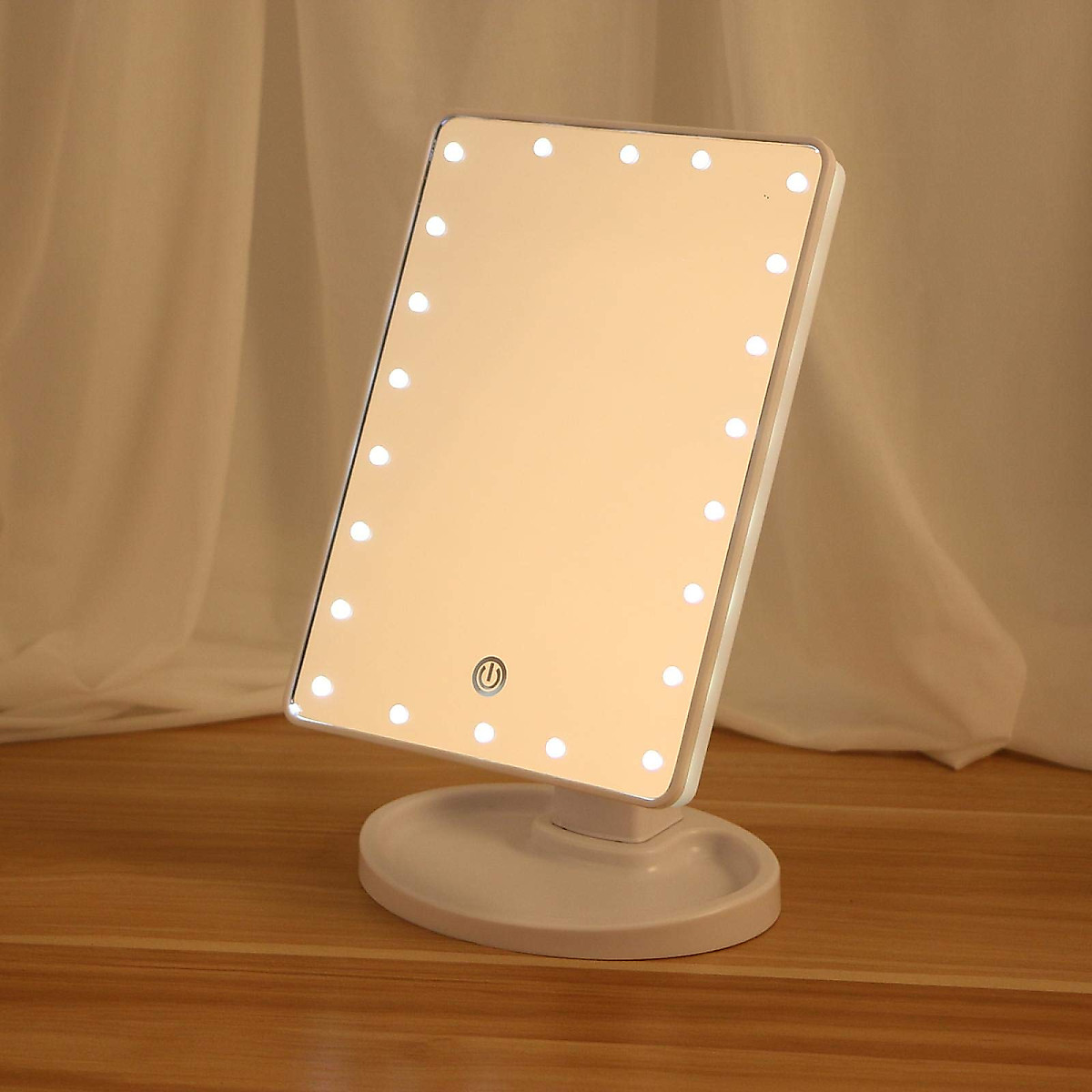FQYYDD Illuminated Makeup Mirror Led Touchscreen Lighting Makeup Mirrors Are Light-Adjustable