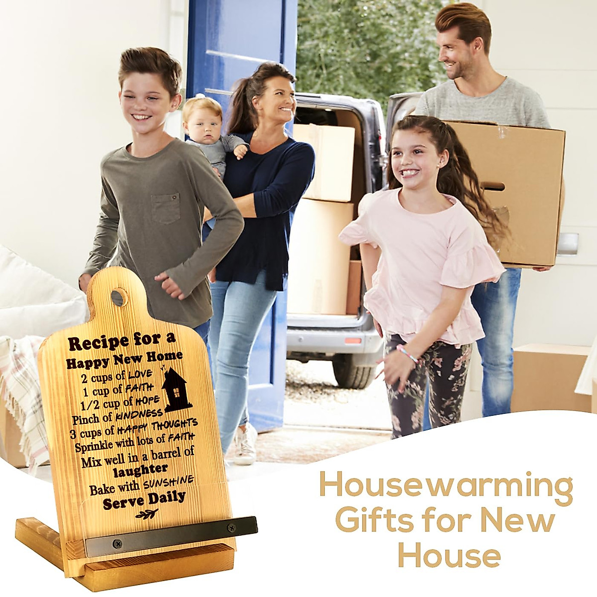 Housewarming Gifts for New Home Housewarming Gift Cookbook Stand House Warming Gifts for New Home Apartment Realtor Gift for Clients, Realtor Closing Gift C-001