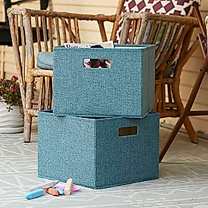 Household Essentials, Teal Storage Cubes 2 Pack