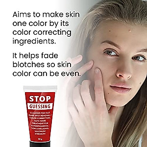 Stop Guessing Cleanser for Melasma Treatment - Fast Dark Spot Remover/Age Spot Remover