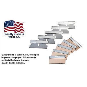 FitAll - 100 Pack Razor Blades-Replacement Razor Blades Single Edge, (100 pack Single Edge Razor Blades) Made in USA!!
