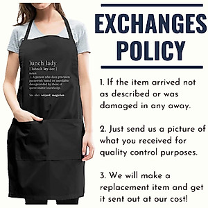 SumoFamily Mouse Pad for Funny Student Apron - Lunch Lady Definition Funny Cute Children Student Meals School Black Black- One Size fits All Mousemat