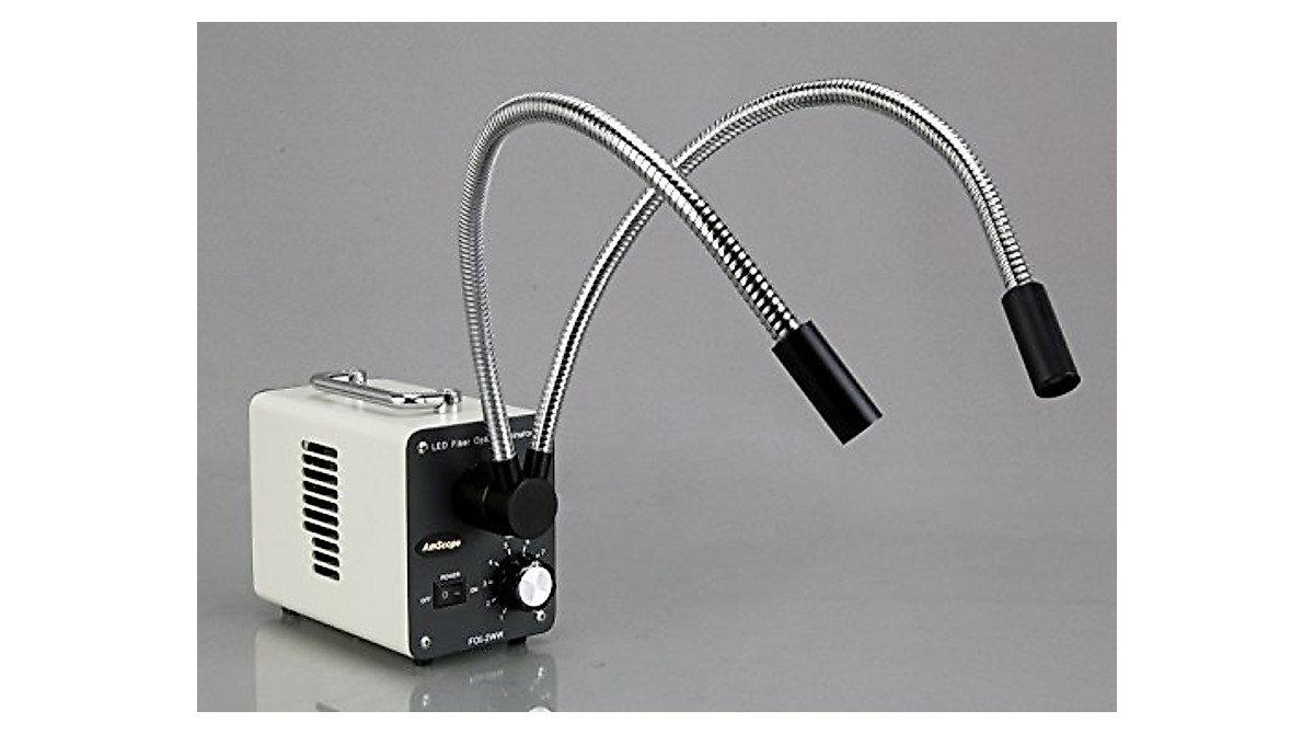AmScope LED-20WY 20W Fiber Optic Microscope Lights