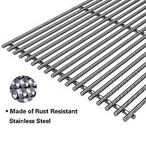 SHINESTAR Grill Grates for Weber Genesis Silver A, Spirit E-210, Spirit 500, Spirit 200 Series(Side-Mounted Control), 15 x 11.3 Inch, 2-Pack