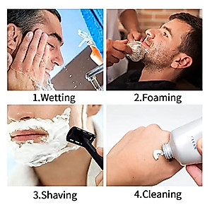 GDMG Butterfly Open Razor-Long Handle Double Edge Safety Razor,Safety Razor, Fit the skin, Clean Shaving Razor for Men