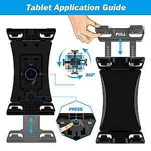 JISHAHS Phone & Tablet Holder for Concept 2 Rowing Machine PM5 Monitor, All-in-One Tablet Mount for C2 Rower Suitable for Tablets & Phones & iPad for Any Screen Size, Compatible with PM5 ONLY