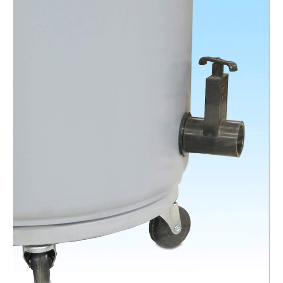 JANILINK 44 Gal Trash Barrel w/Water Release Valve