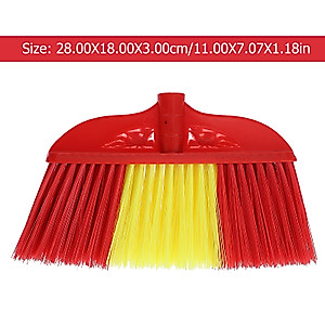 Mobestech 6pcs Broom Head Sweeping Brush Heads Pooter Sweeper Head Broom Replacement Head Brooms Broom Outdoor Broom Accessories Broom Parts Plastic Household Barre Red