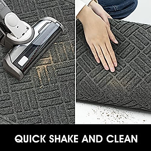 MATALL Front Door Mat 2 Pack Indoor and Outdoor Welcome Mat, Absorbent and Drain Away Water Heavy Duty Entryway Doormat for Front Back Doors, Laundry Rooms, Mudrooms and More, 29.5x17.5IN