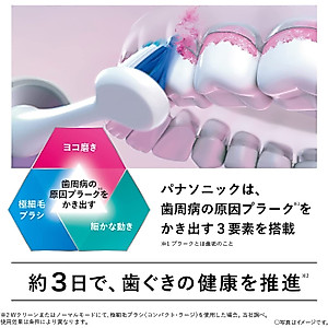 Panasonic EW-DP56 Doltz High Grade Model with Bluetooth Electric Toothbrush AC100-240V Shipped from Japan Released in 2022 (Sliver)