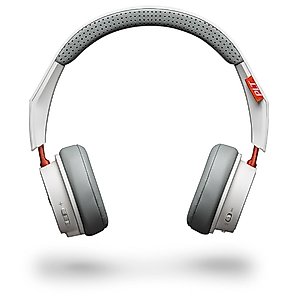 Plantronics BackBeat 500 Wireless Bluetooth Headphones - Lightweight Memory Foam Headband and Earcups - Compatible with iPhone, iPad, Android, and Other Smart Devices - White