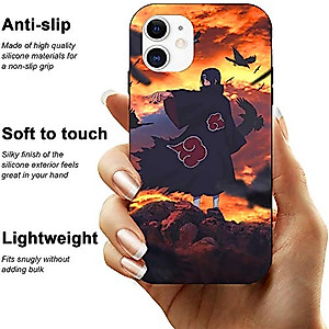 N C iPhone 11 Case Anime Comic Series Protection Cover Back Case for iPhone 11 (Uchiha-Itachi)