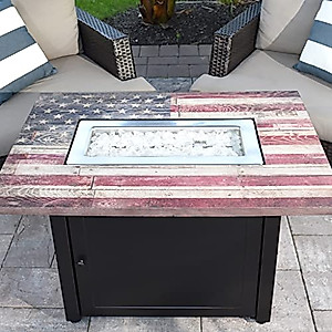 Endless Summer, The Americana, 40" x 28" Rectangle LP Gas Outdoor Fire Pit