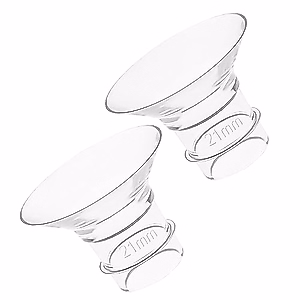2pcs Flange Inserts, 21mm Wearable Breast Pump Accessories Silicone Breastpump Flange Insert Compatible with Medela/Spectra/TSRETE/Momcozy S9/S12/S9Pro/S12Pro
