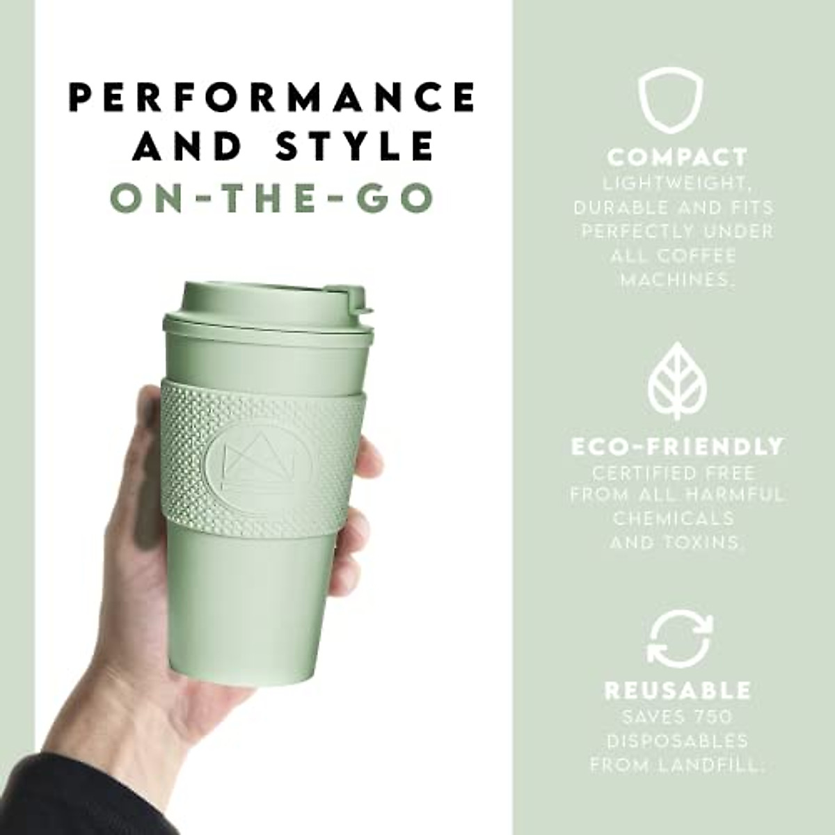 Neon Kactus Double Wall Reusable Coffee Cups 16oz (Friday Feeling)