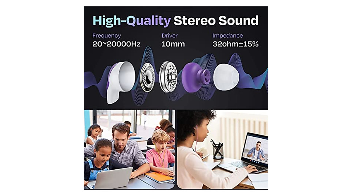 Bulk Earbuds 30 Pack | Disposable Earphones for Schools