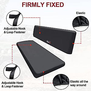 StarknightMT UTV Mule Pro Seat Covers Waterproof 1680D Mule Seat Covers Compatible with Kawasaki Mule PRO-FXT FX DXT DX 2015-2023 Durable Mule PRO FXT Accessories